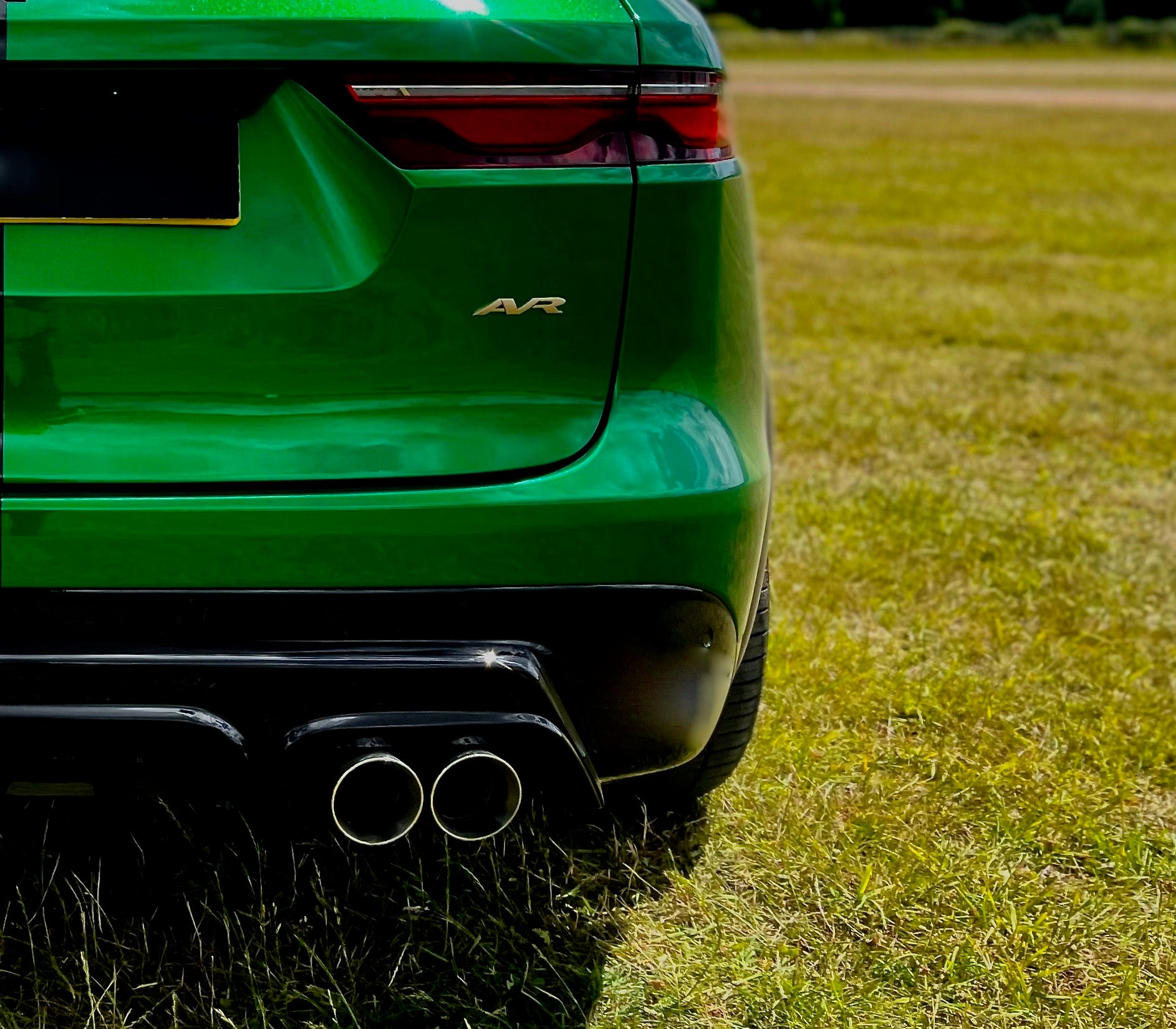 AVR Jaguar F-Pace Rear Diffuser(V2) & Quad Exhaust Tips Fits All Petro
